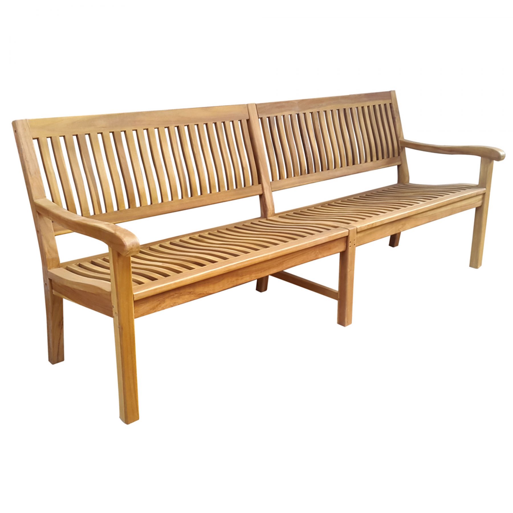 Kingsbury Bank 200 cm mit zusätzlichem Mittelfuß – linder exclusiv